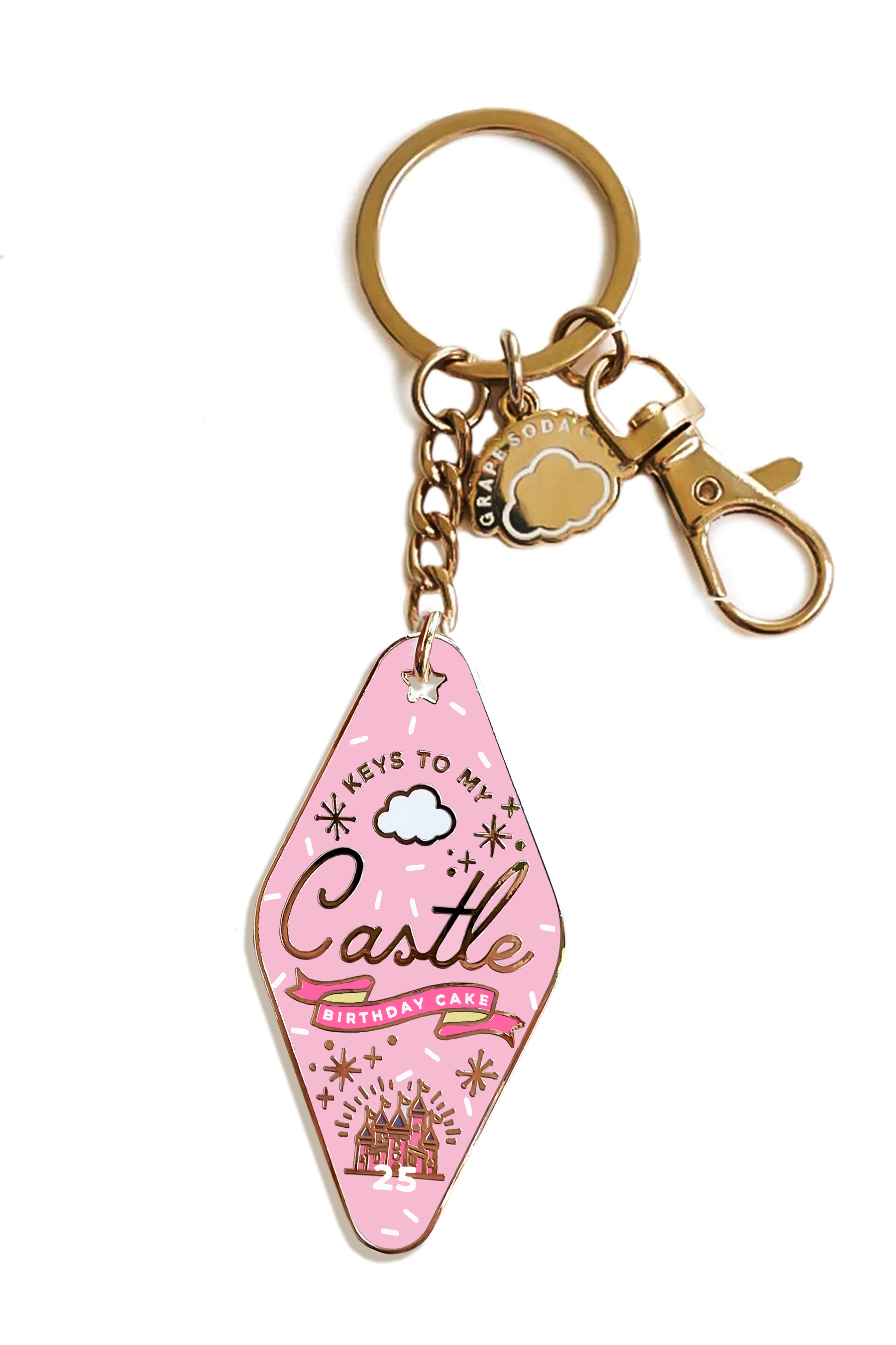 Keys to my Castle Birthday Cake Motel Keychain – GrapeSodaClub