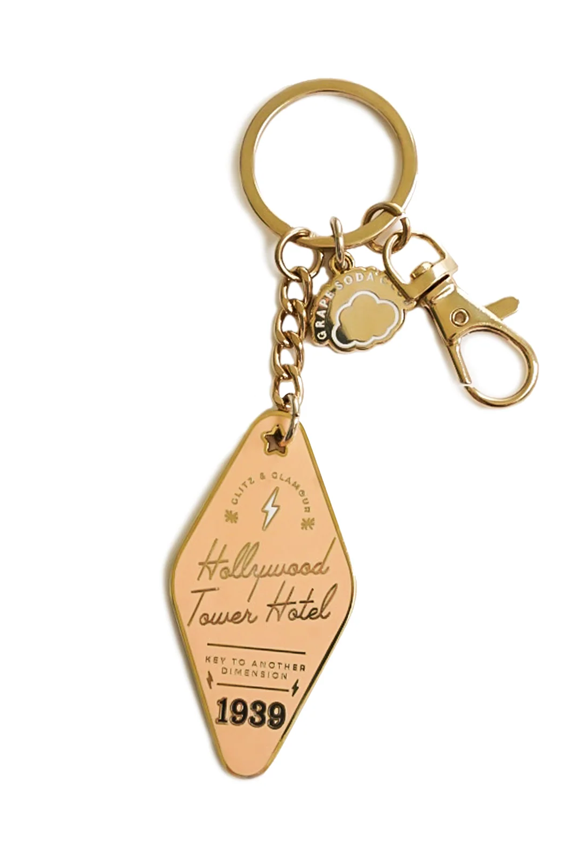 Hollywood Tower Hotel Motel Keychain – GrapeSodaClub